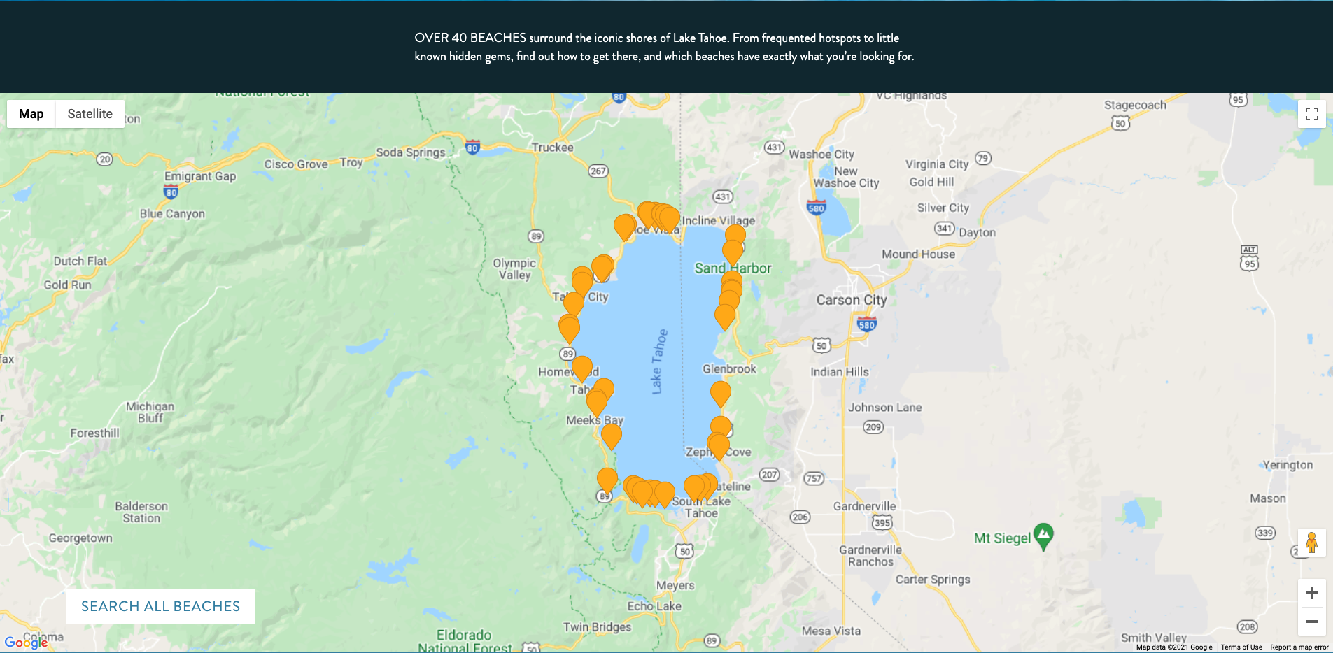 Updated 'Tahoe Beaches' Website Helps Visitors Explore More of Lake ...
